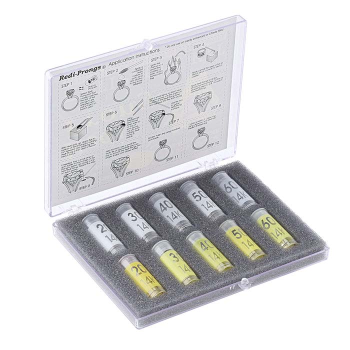 14K Yellow and White Gold Redi-Prongs Retipping Kit - RioGrande