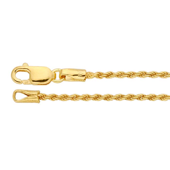 14/20 Yellow Gold-Filled 1.2mm French Rope Chain - RioGrande