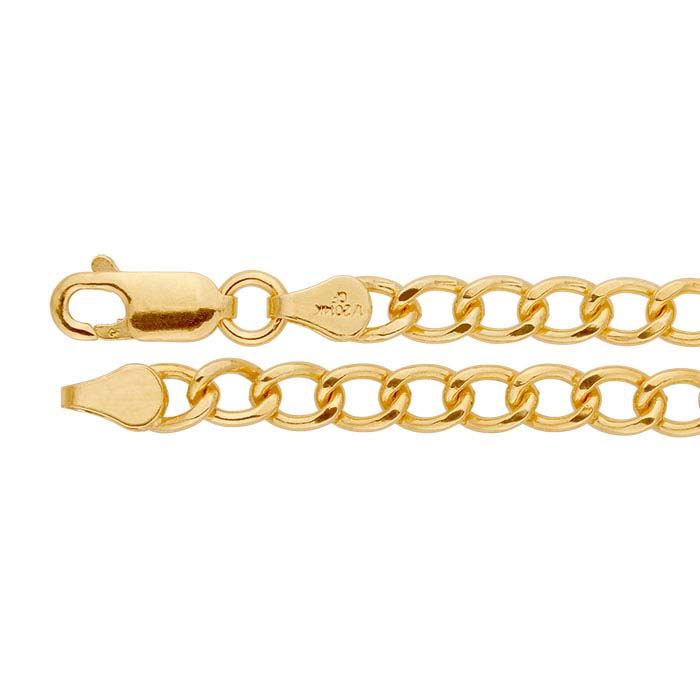 14/20 Yellow Gold-Filled 4.3mm Curb Chain - RioGrande