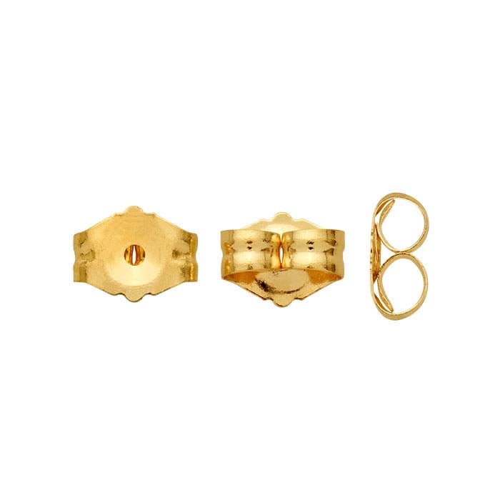 10K Yellow Gold 4.8mm Lightweight Friction Ear Nut - RioGrande