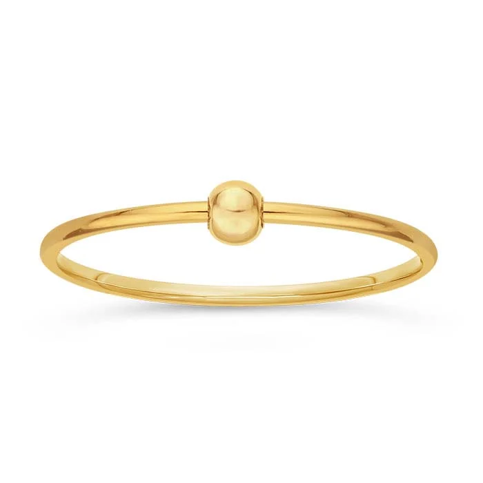 14/20 Yellow Gold-Filled 3mm Bead Spinner Ring - RioGrande