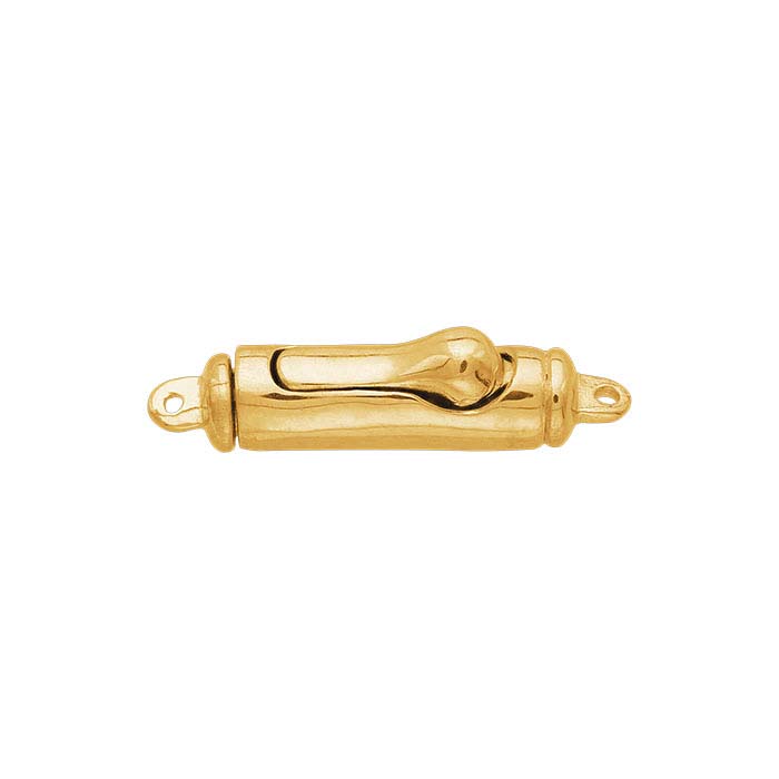 14K Yellow Gold 16.3mm Push-Release Clasp - RioGrande