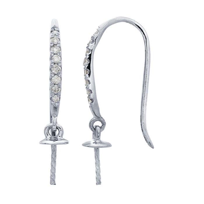 White gold ear wires store