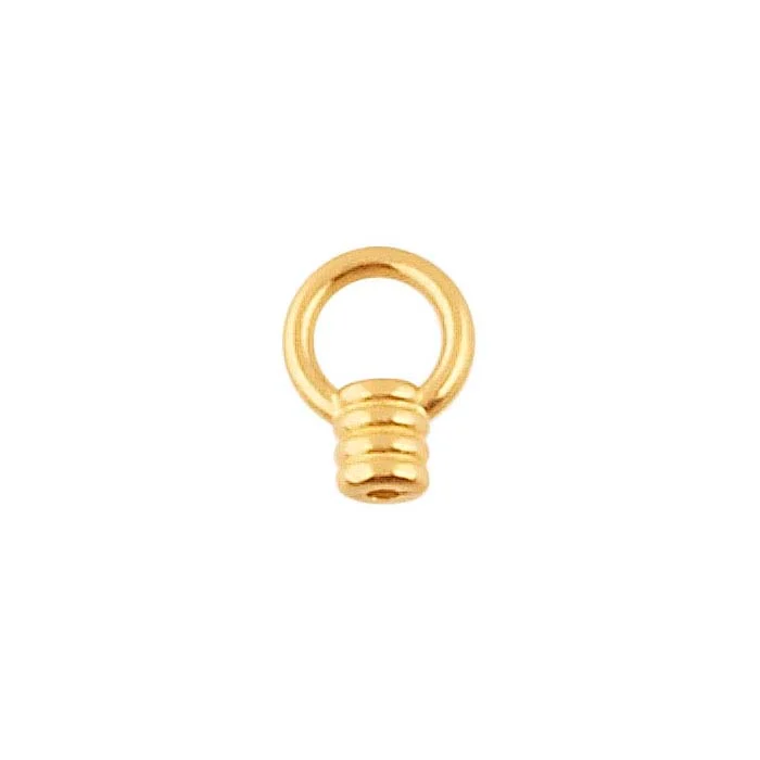 14K Yellow Gold Coil End Cap - RioGrande