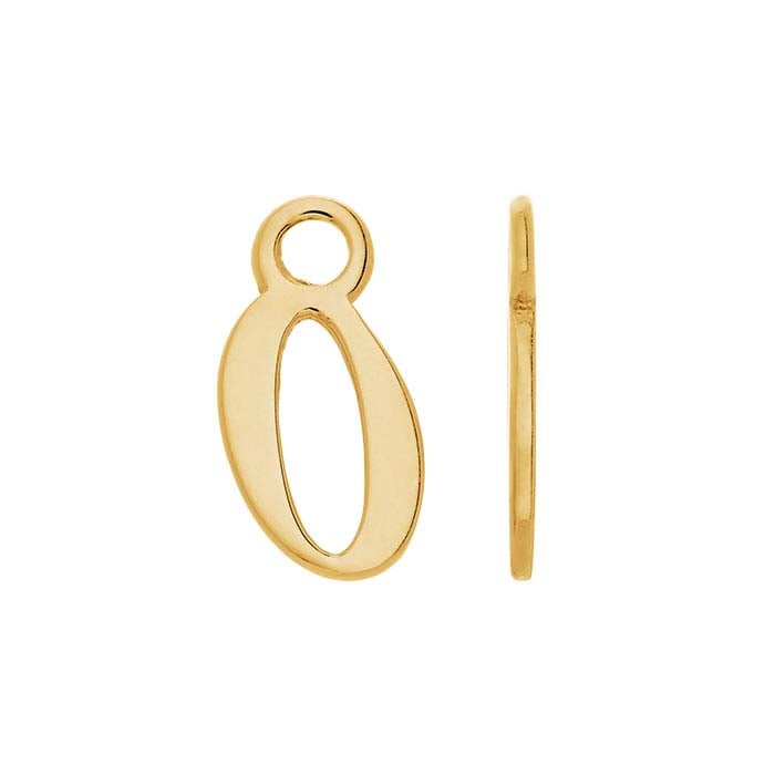 14K Yellow Gold Mini Number Charm - RioGrande