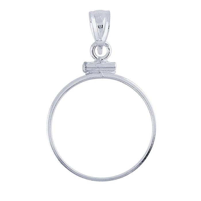 Sterling Silver Coin-Edged Penny Coin Pendant Mounting - RioGrande