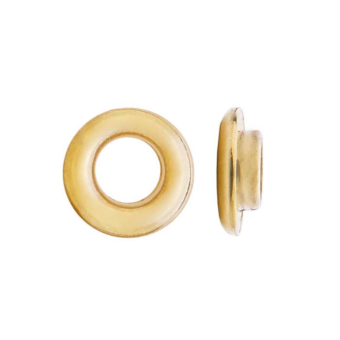 14K Yellow Gold 3mm Bead Grommet - RioGrande