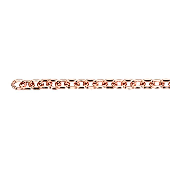 Copper 3.1mm Oval Cable Chain, 20-ft. Spool - RioGrande
