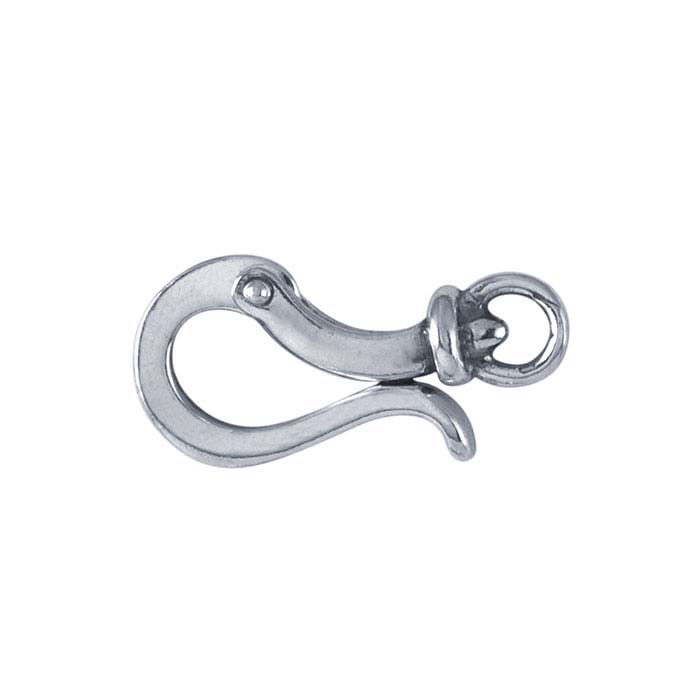 Sterling Silver Hinged Clasp, Hook Only - RioGrande