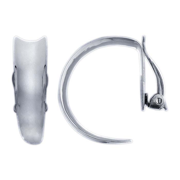 Sterling Silver Clip-On Hoop Earrings - RioGrande