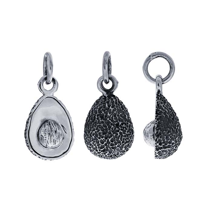 Sterling Silver Avocado Charm - RioGrande