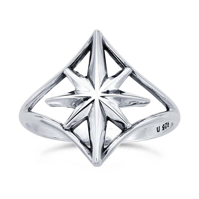 Sterling Silver North Star Ring - RioGrande
