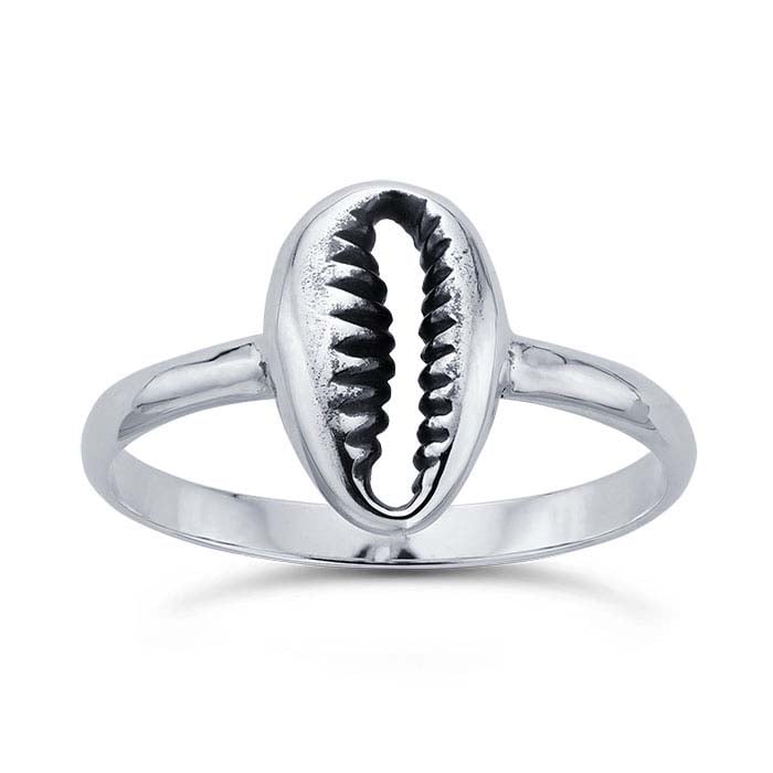 Sterling Silver Cowrie Shell Ring - RioGrande