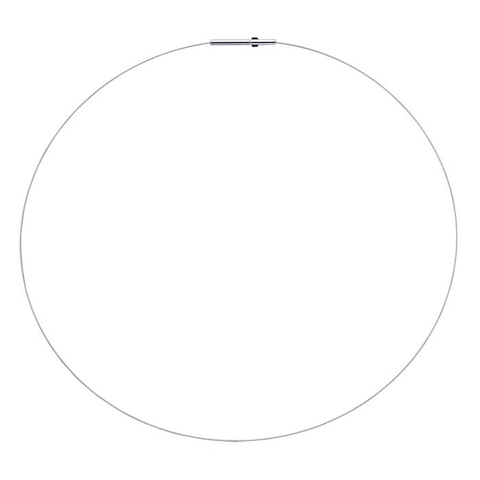 Sterling Silver-Wrapped Stainless Steel Cable Neck Wire - RioGrande