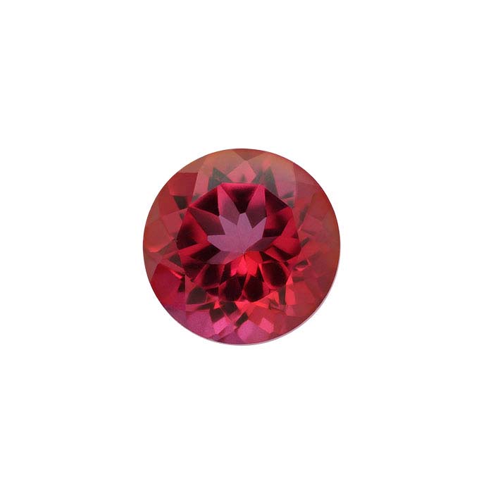 Azotic® Hot Pink Topaz 8mm Round Faceted Gemstone - RioGrande
