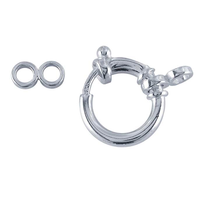 Sterling Silver Spring Ring Clasp with Attach Ring - RioGrande