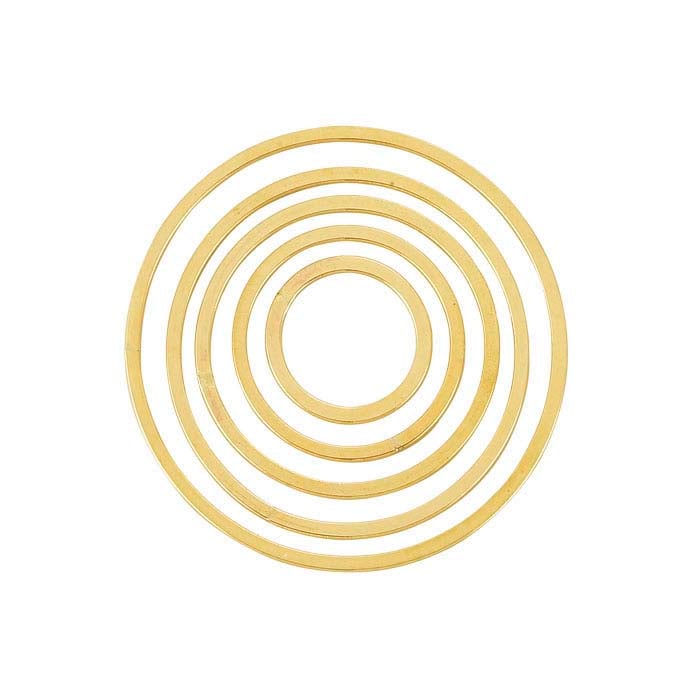14/20 Yellow Gold-Filled Flat Concentric Round Component Set - RioGrande