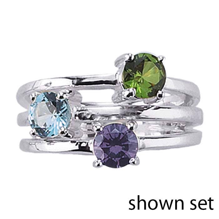 Sterling Silver Three Stone Ring Mounting