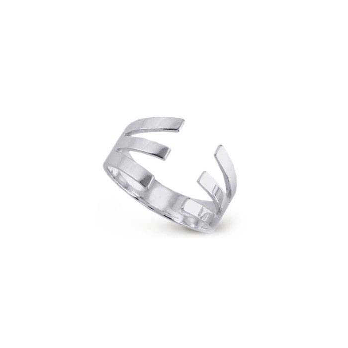 Sterling Silver Flat Triple Split Ring Shank - RioGrande