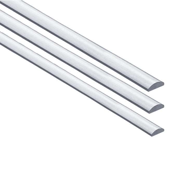 .950 Platinum Half-Round Wire, Dead-Soft - RioGrande