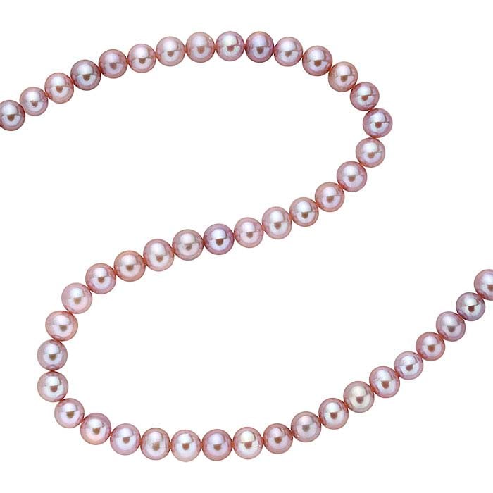 Freshwater Cultured Round Pearl Strands, Lavender, A-Grade - RioGrande