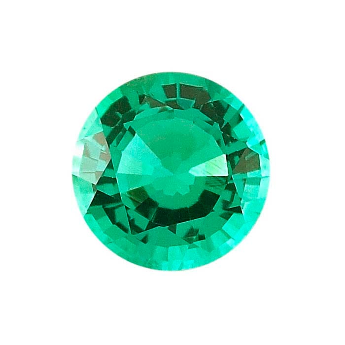 Lab-Grown Emerald Round Faceted Gemstone - RioGrande