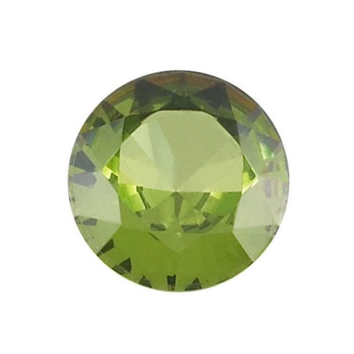 Simulated Peridot 5mm Round Faceted Gemstone - RioGrande