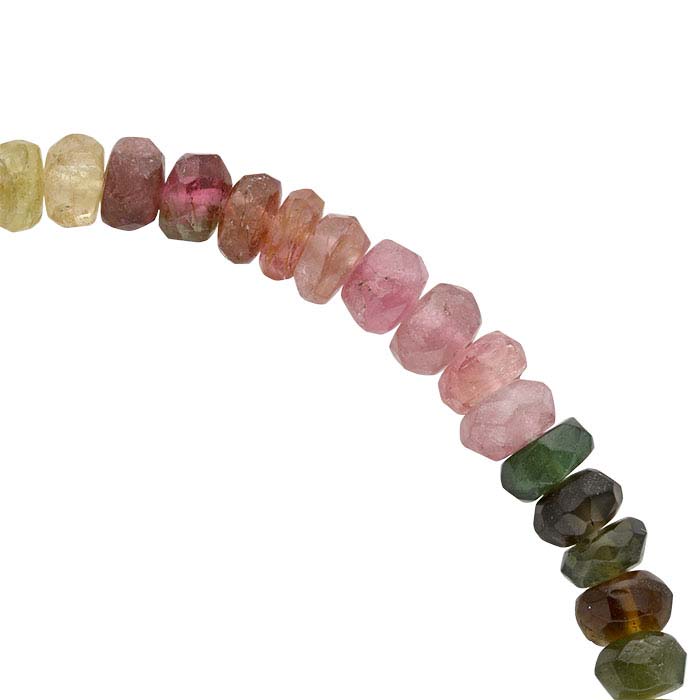 Tourmaline 4mm Button Bead Strand - RioGrande