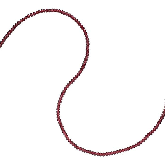 Garnet 4mm Faceted Button Bead Strand - RioGrande
