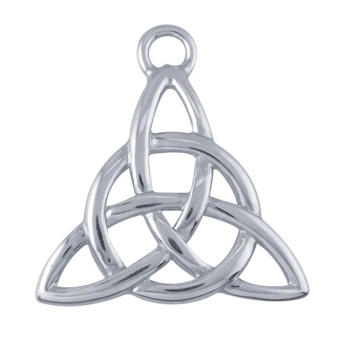 Sterling Silver Celtic Triangle Component - RioGrande