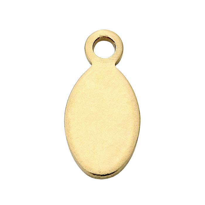 14/20 Yellow Gold-Filled Oval Tags, 1/2-Hard - RioGrande