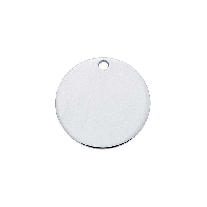 Sterling Silver 12.7mm Round Tag, 20-Ga. - RioGrande