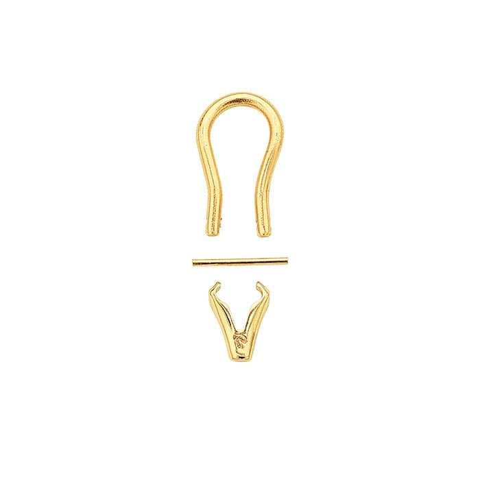 14K Yellow Gold Omega Earring Clip Sets, Unassembled - RioGrande