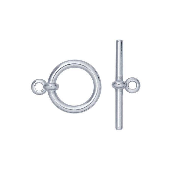 Sterling Silver Small Flat-End Toggle Clasp - RioGrande