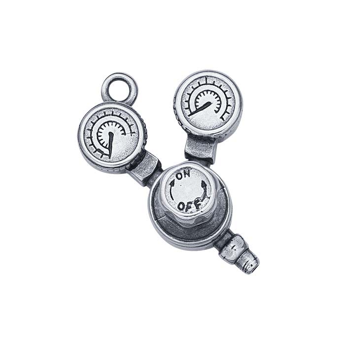 Sterling Silver Torch Regulator Charm - RioGrande