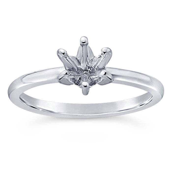 Sterling Silver ReadySet™ Hexagon Ring Mounting - RioGrande
