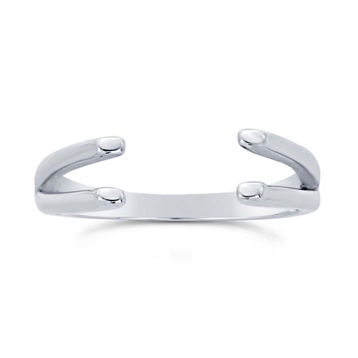 Sterling Silver Split Ring Shank with Pads - RioGrande