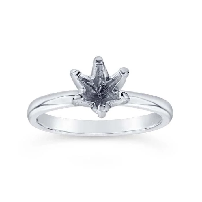 Sterling Silver ReadySet™ 5mm Hexagon Ring Mounting - RioGrande