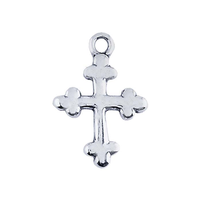 Sterling Silver Botonnee-Style Cross Pendant - RioGrande