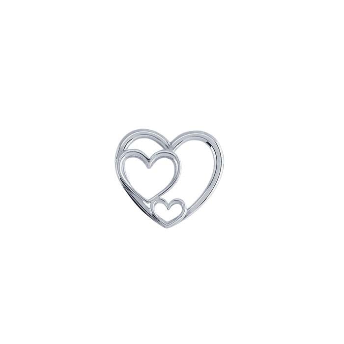 Sterling Silver Triple-Hearts Pendant - RioGrande