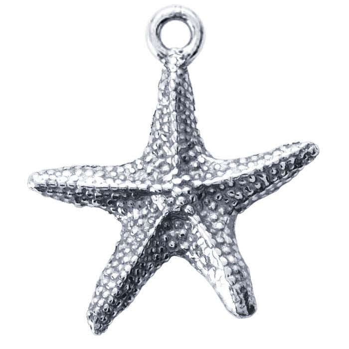 Sterling Silver Starfish Charm - RioGrande