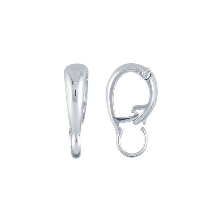 Sterling Silver Necklace Enhancer with Large Ring - RioGrande